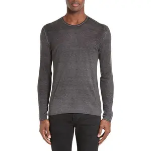 John Varvatos Silk & Cashmere Sweater - Medium Grey