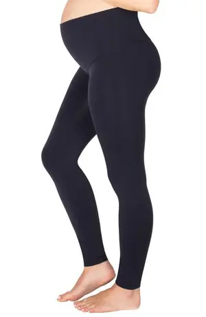 MODERN ETERNITY Seamless Yoga Maternity Leggings - Navy