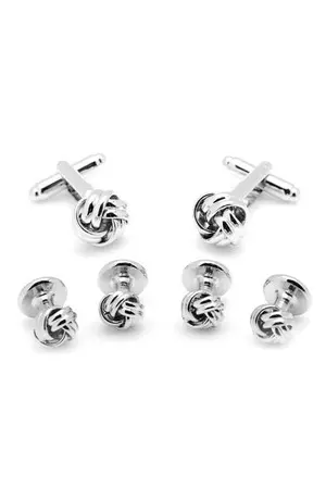 CUFFLINKS, INC. Stud And Cufflink Set - Silver