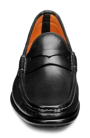 Santoni Ascott Penny Loafer - Black