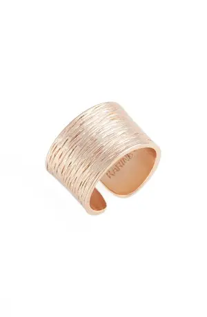 KARINE SULTAN Karine Sultan Cigar Band Ring Rose Gold