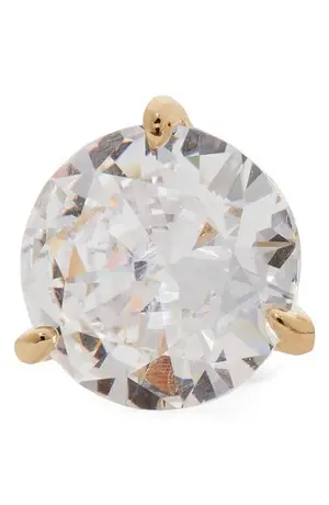Kate Spade New York Trio Prong Stud Earrings - Clear/gold