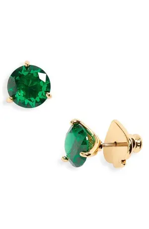 Kate Spade New York KATE SPADE NEW YORK Trio Prong Stud Earrings Emerald