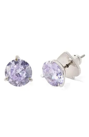 Kate Spade New York KATE SPADE NEW YORK Trio Prong Stud Earrings Light Amethyst