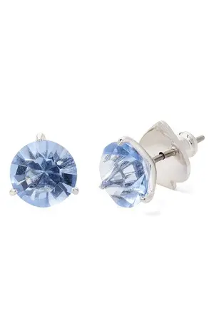 Kate Spade New York KATE SPADE NEW YORK Trio Prong Stud Earrings Light Sapphire
