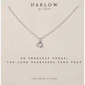 NASHELLE Initial Charm Pendant Necklace - Silver Q