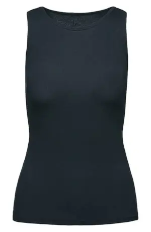 Commando Luxury Rib Knit Racerback Tank - Blk-black