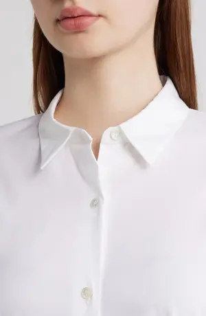 Theory Tenia Cotton-blend Blouse