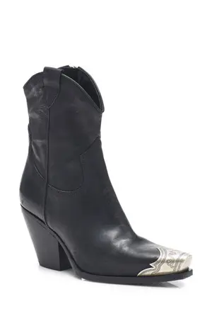 Black Western Booties