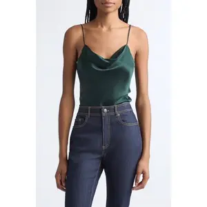Cinq À Sept Cinq À Sept Marta Silk Camisole Deep Malachite