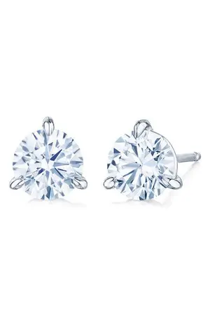 Kwiat Kwiat Round Brilliant Cut 1.20ct Diamond Platinum Stud Earrings White/platinum