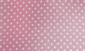 Eton Dot Silk Pocket Square - Pink/red