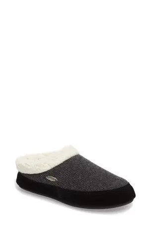 Acorn Faux Fur Mule Slipper