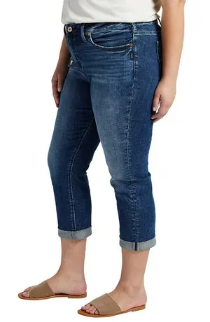 SILVER JEANS CO. Suki Capri Jeans - Indigo