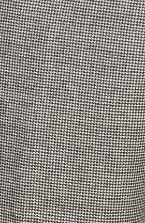 Berle Touch Finish Plaid Houndstooth Classic Fit Trousers - Black/white