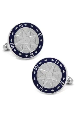CUFFLINKS, INC. Silvertone Enamel