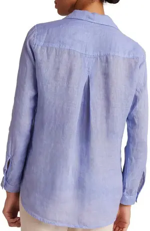 Bella Dahl Garment Dyed Linen Button-up Shirt