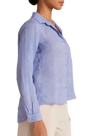 Bella Dahl Garment Dyed Linen Button-up Shirt