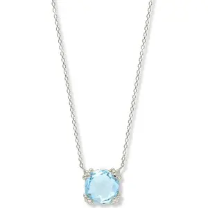 Anzie Dew Drop Cluster Topaz Pendant Necklace - Blue Topaz