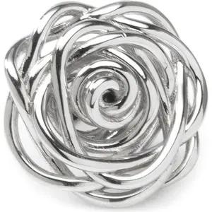 CUFFLINKS, INC. Rose Lapel Pin - Silver