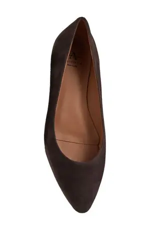 Aquatalia Penina Weatherproof Flat - Espresso Suede