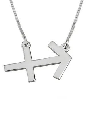 MELANIE MARIE Zodiac Pendant Necklace - Sterling Silver - Sagittarius