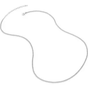 Monica Vinader Curb Chain Necklace - Silver