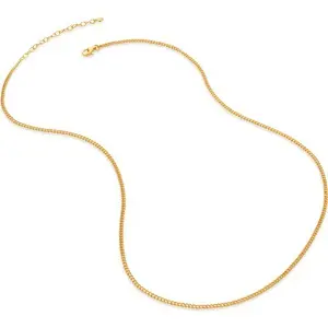 Monica Vinader Monica Vinader Curb Chain Necklace Yellow Gold