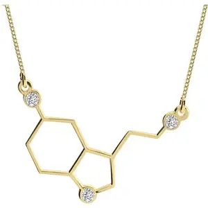 MELANIE MARIE MELANIE MARIE Serotonin Pendant Necklace Gold Plated