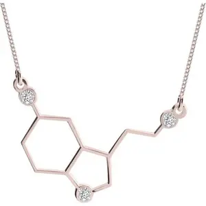 MELANIE MARIE Serotonin Pendant Necklace - Rose Gold Plated