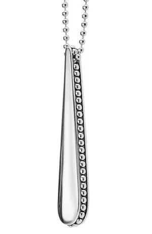 Lagos Signature Caviar Teardrop Pendant Necklace