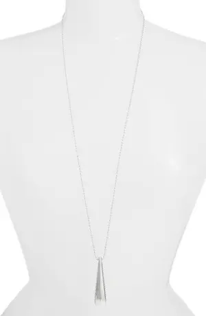 Lagos Signature Caviar Teardrop Pendant Necklace