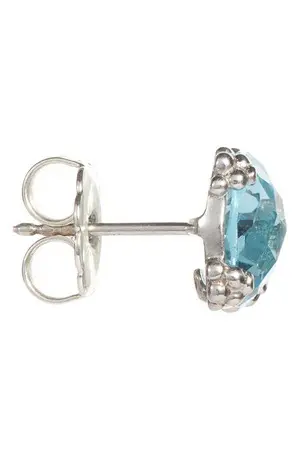 Anzie Cluster Topaz Stud Earrings - Blue Topaz
