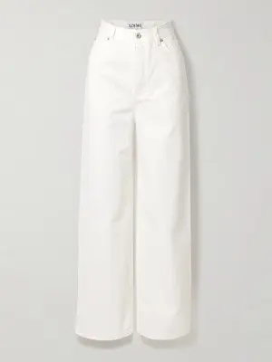 Loewe High-rise Wide-leg Jeans - White