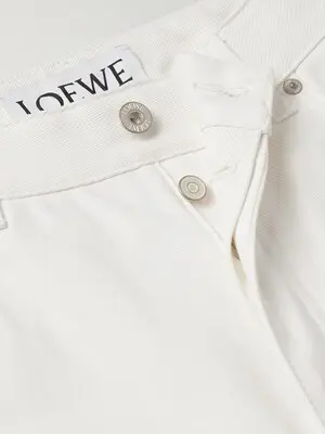 Loewe High-rise Wide-leg Jeans - White