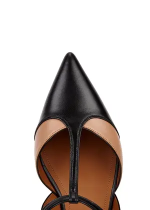 MALONE SOULIERS Imogen Panelled Leather Mules