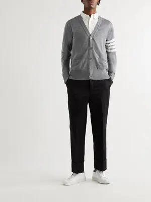 Thom Browne Striped Wool Cardigan