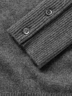 Thom Browne Slim-fit Striped Cashmere Sweater - Gray