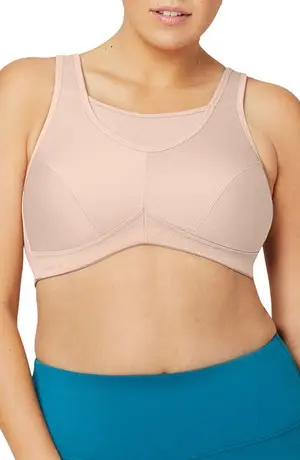GLAMORISE No-bounce Camisole Sports Bra - Light Brown