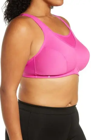 GLAMORISE No-bounce Camisole Sports Bra - Rose Violet