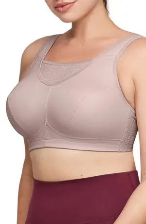 GLAMORISE No-bounce Camisole Elite Sports Bra - Rose Tan