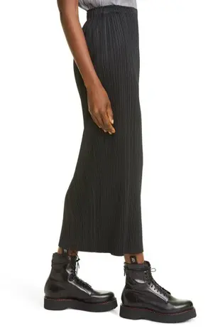Issey Miyake Basics Pleated Midi Skirt