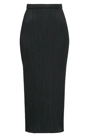 Issey Miyake Basics Pleated Midi Skirt