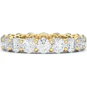 HAUTECARAT 18k Gold Lab-created Diamond Eternity Band Ring - Yellow Gold