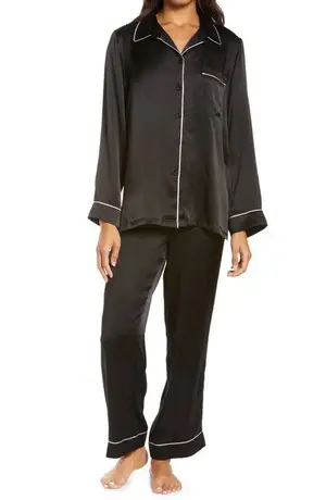 PAPINELLE Silk Pajamas - Black