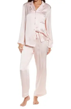 PAPINELLE Silk Pajamas Peony Pink