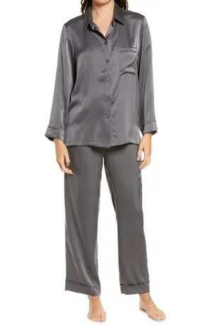 PAPINELLE Silk Pajamas Slate