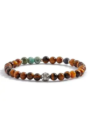 JONAS STUDIO Dakota Hideaway Beaded Stretch Bracelet - Tiger Eye