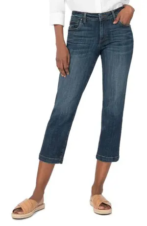 Kut From The Kloth Lauren Crop Straight Leg Jeans