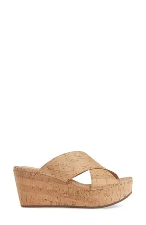 CHOCOLAT BLU Wayland Platform Wedge Slide Sandal